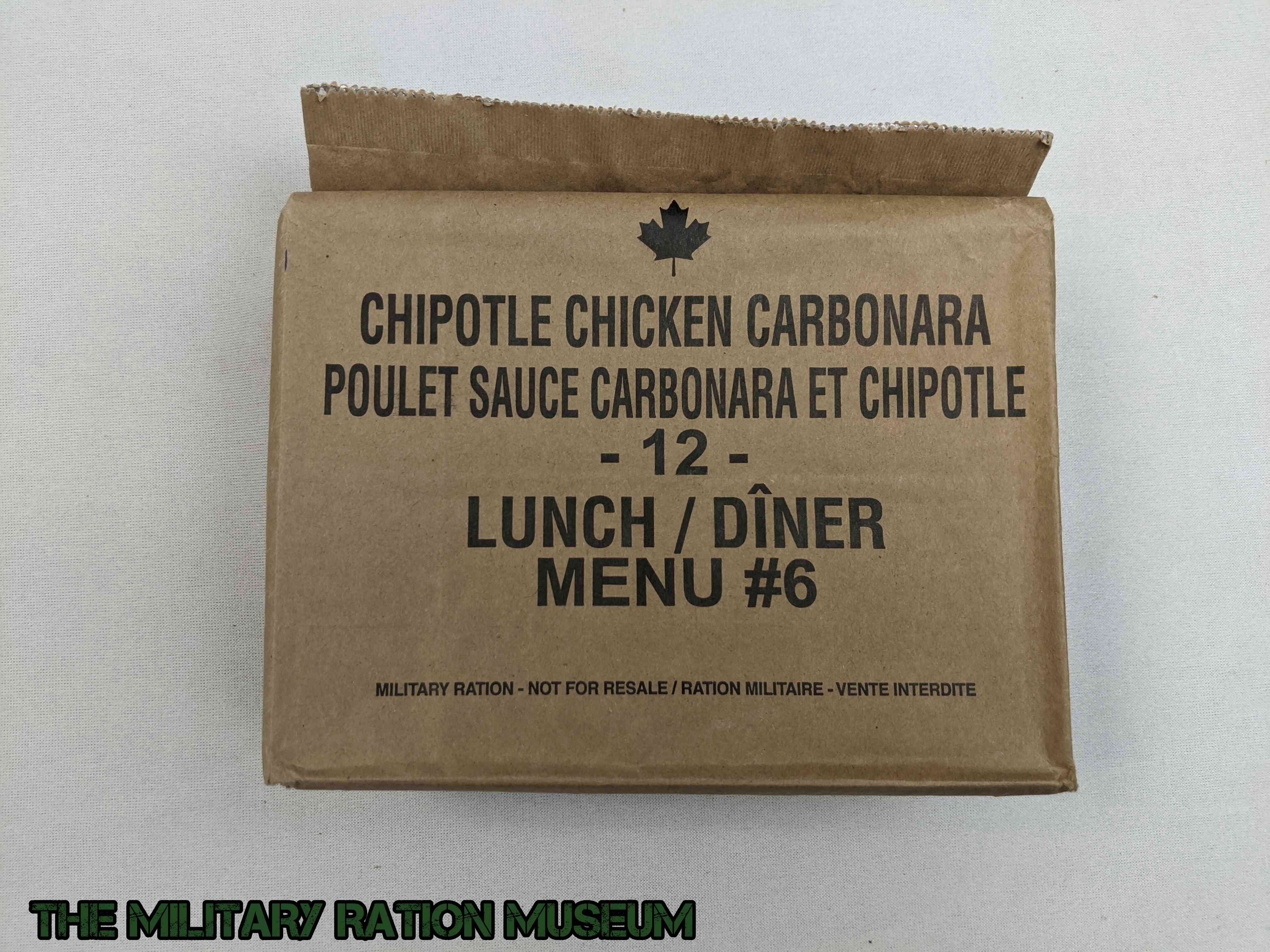 Canadian IMP Lunch / Dîner Menu 6 - Chipotle Chicken Carbonara | The ...
