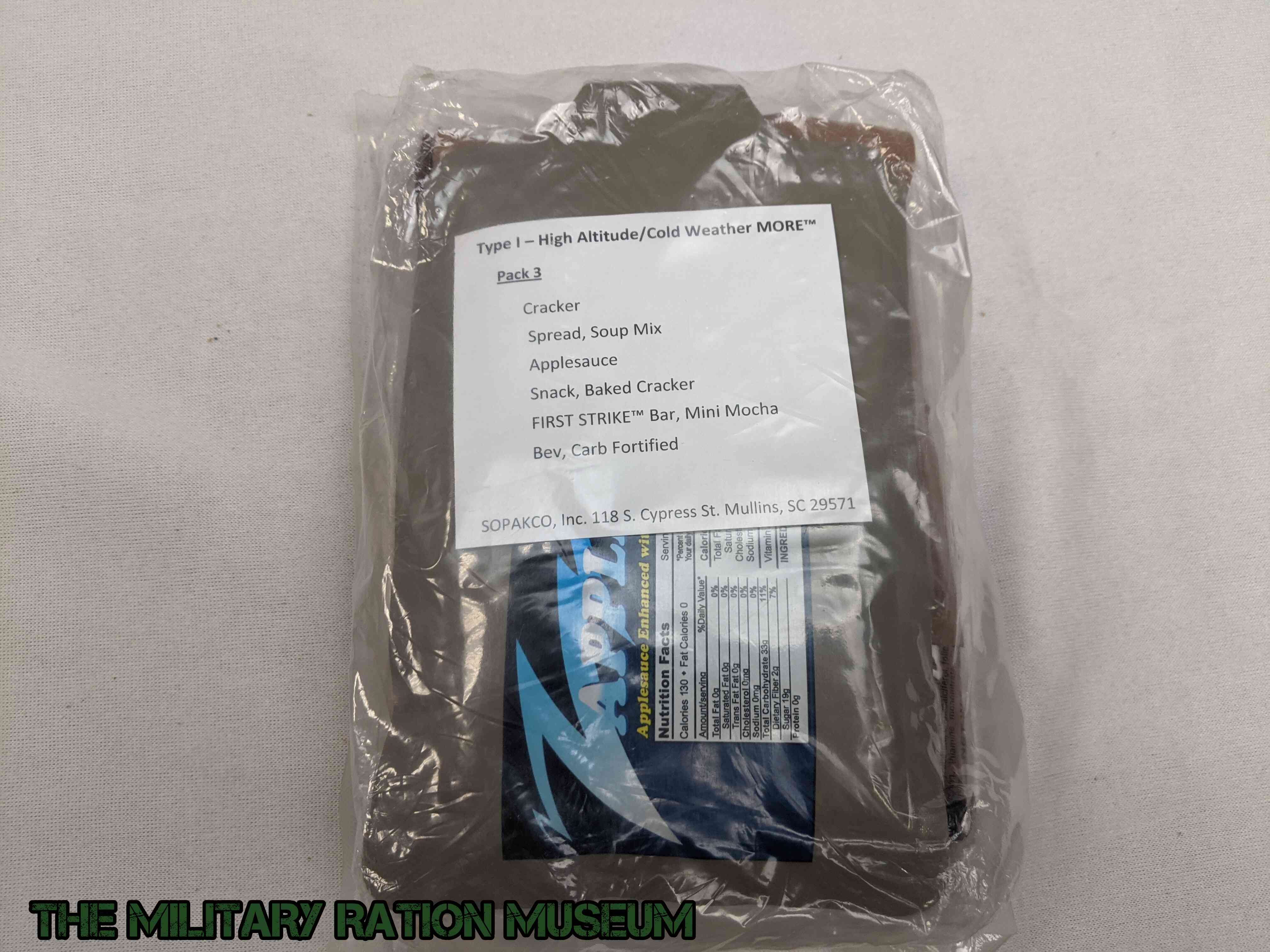 Modular Operational Ration Enhancement High Altitude/Cold Weather Pack ...