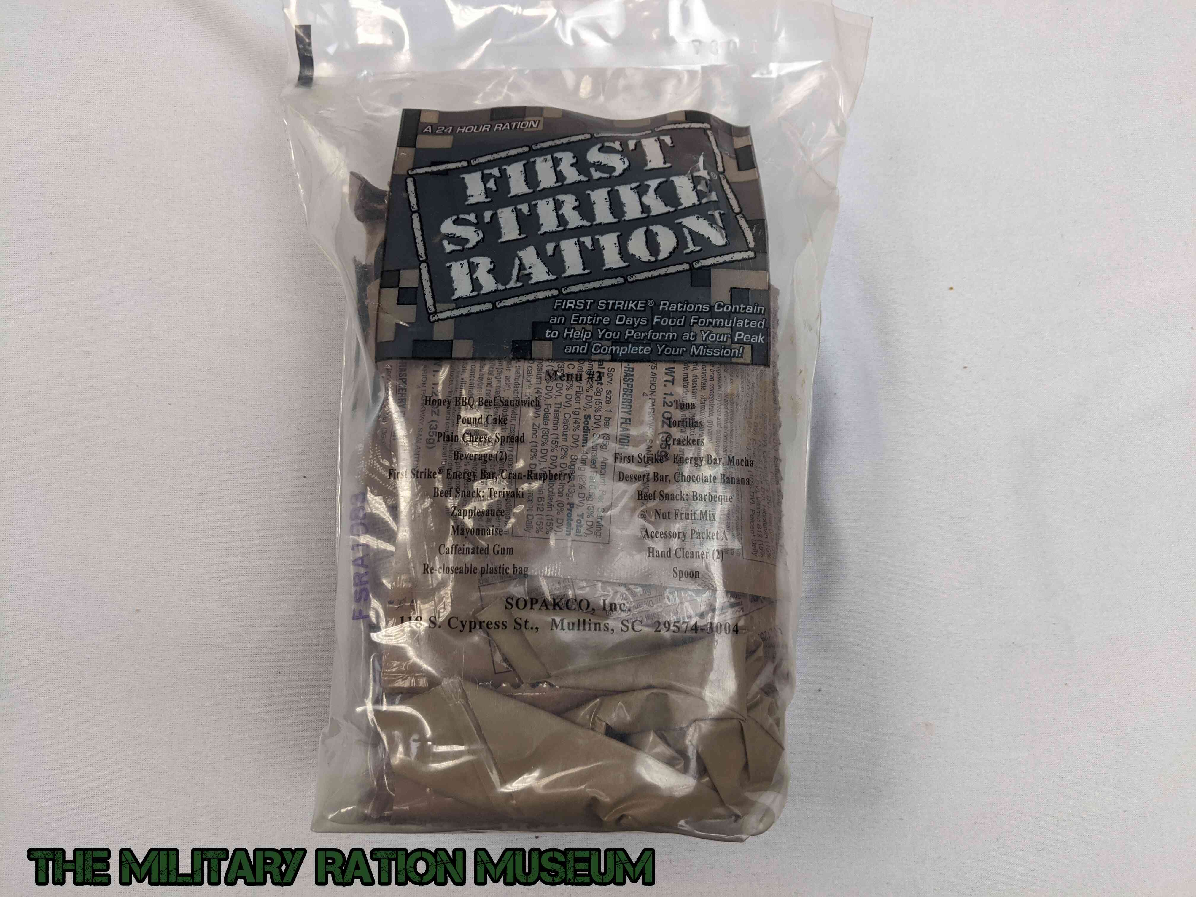 First Strike Ration 24HR Menu 3 | The Military Ration Museum Archives