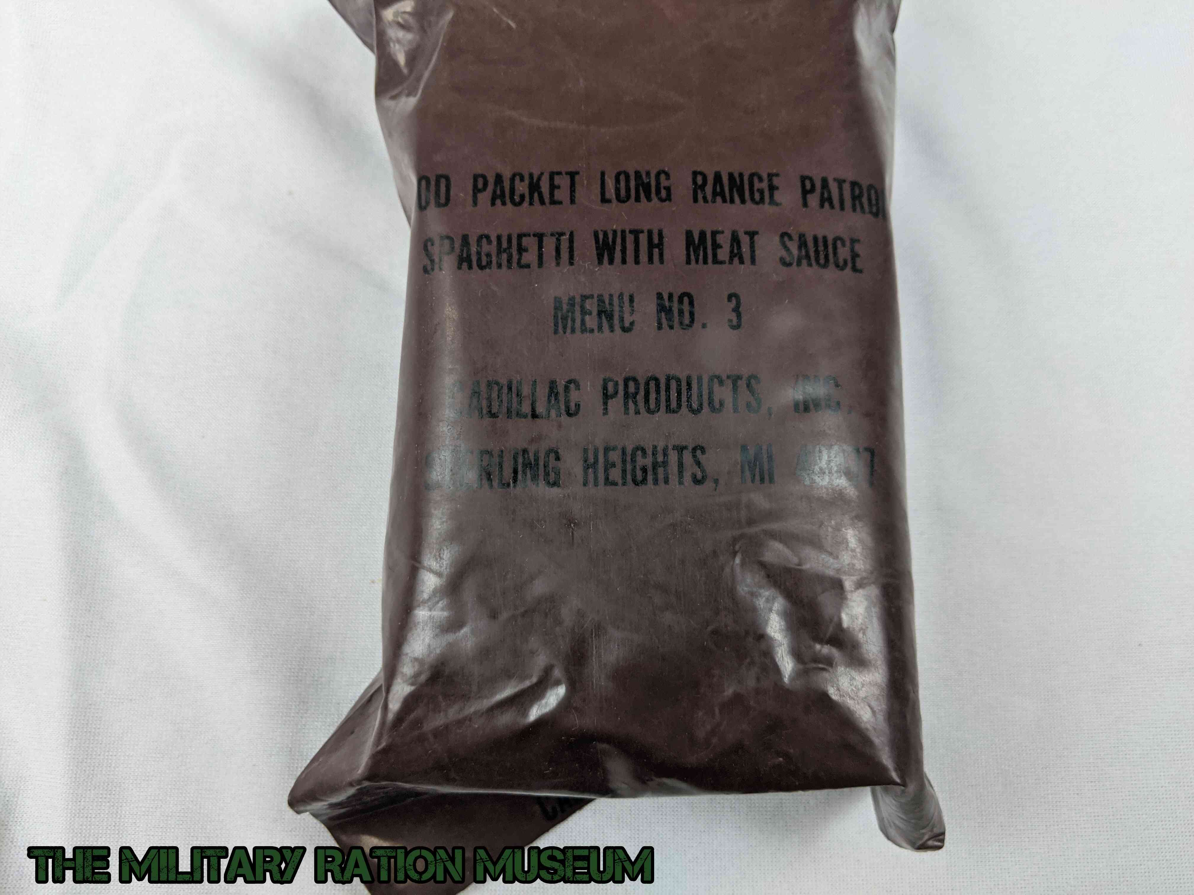 Food Packet, Long Range Patrol Menu 3 - Spaghetti With Meat Sauce | The ...
