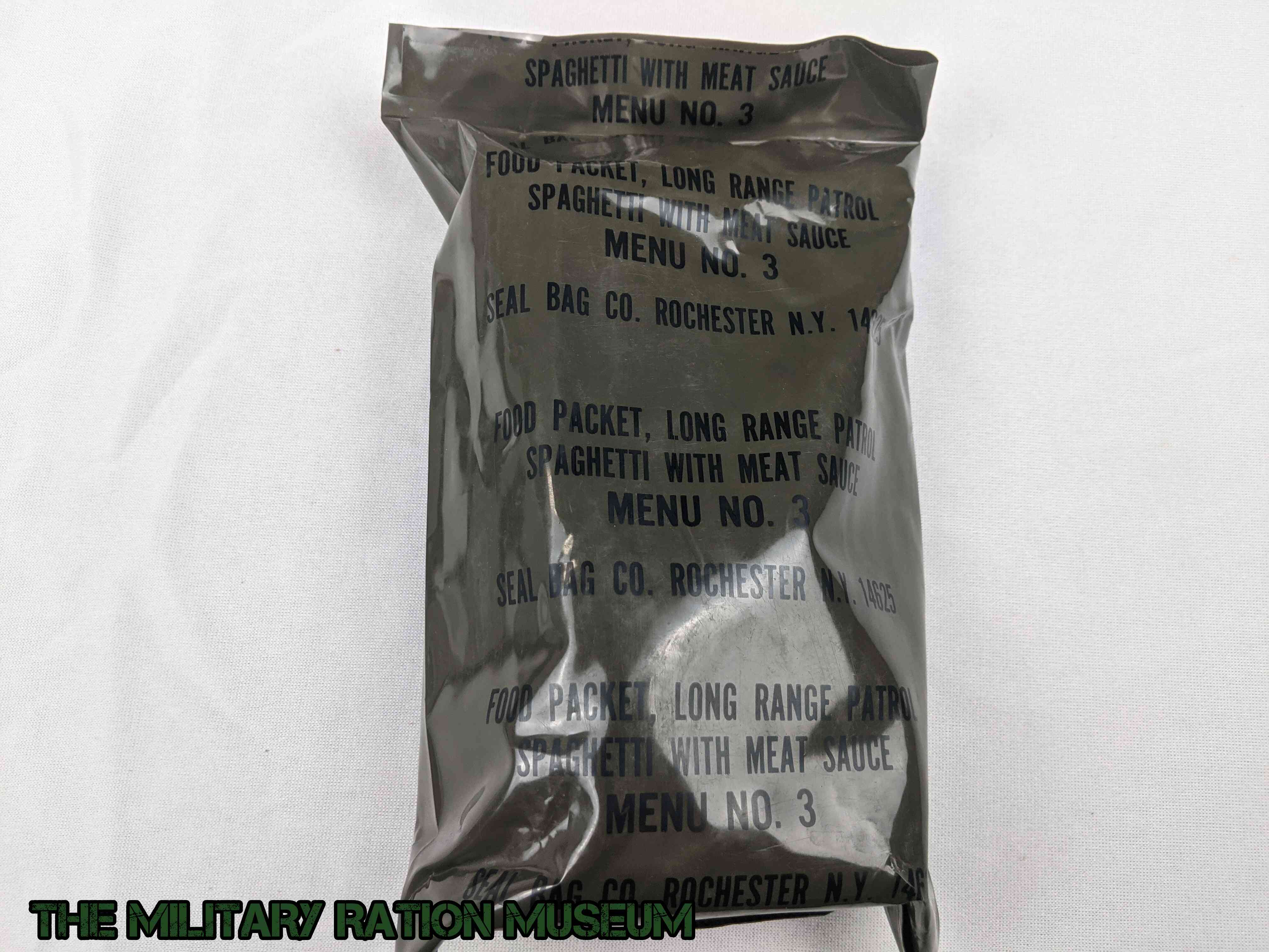 Green Bag Food Packet, Long Range Patrol Menu 3 - Spaghetti With Meat ...