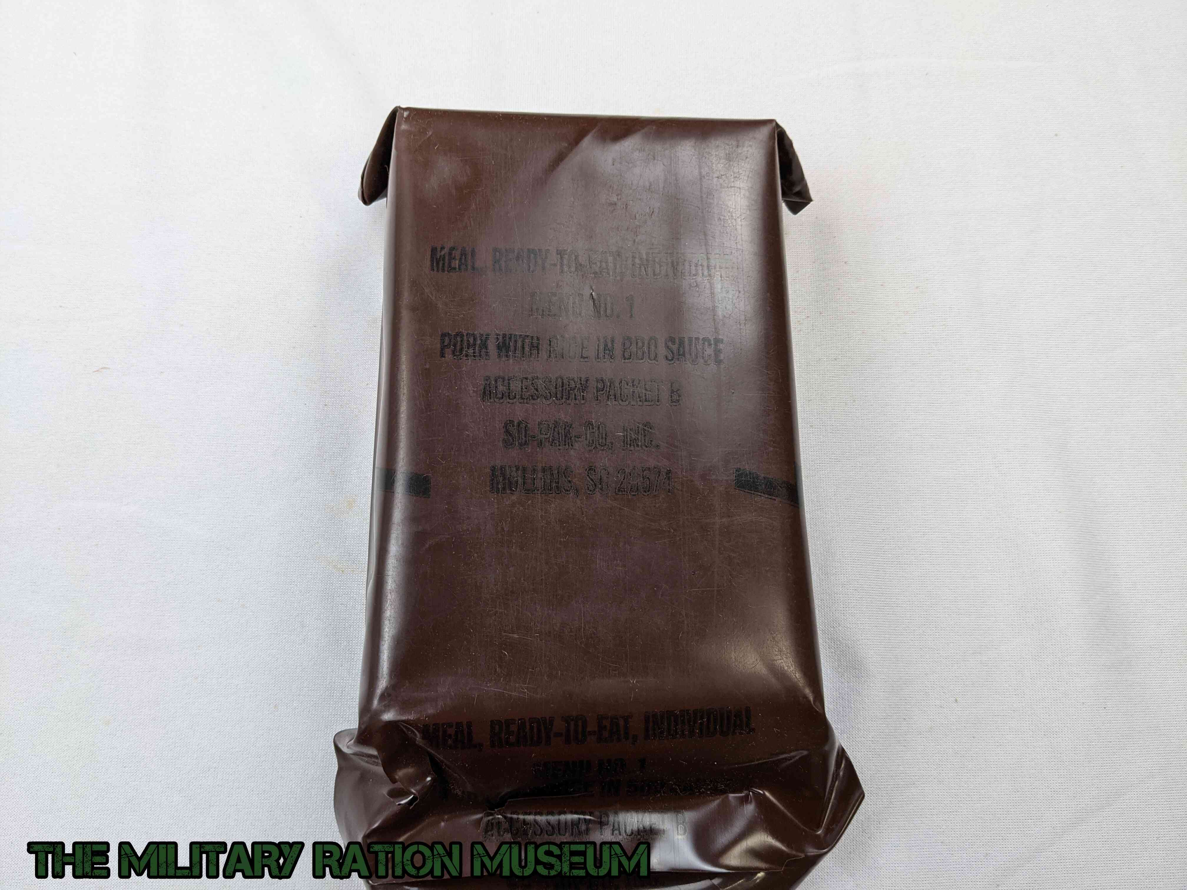 Brown Bag Meal, Ready to Eat - Menu 1 Pork with rice in BBQ Sauce ...