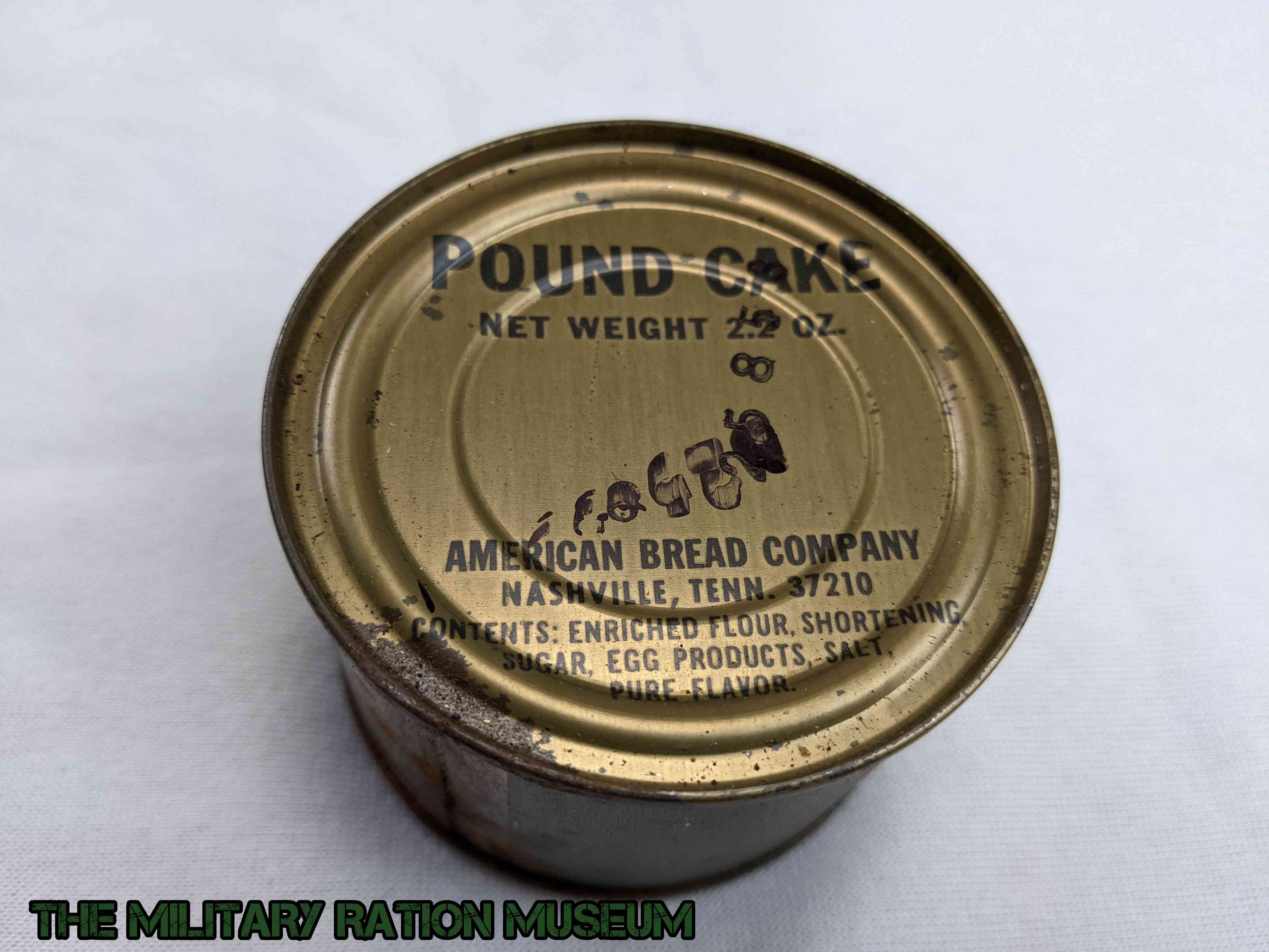 Can: Pound Cake (American Bread Company) | The Military Ration Museum ...