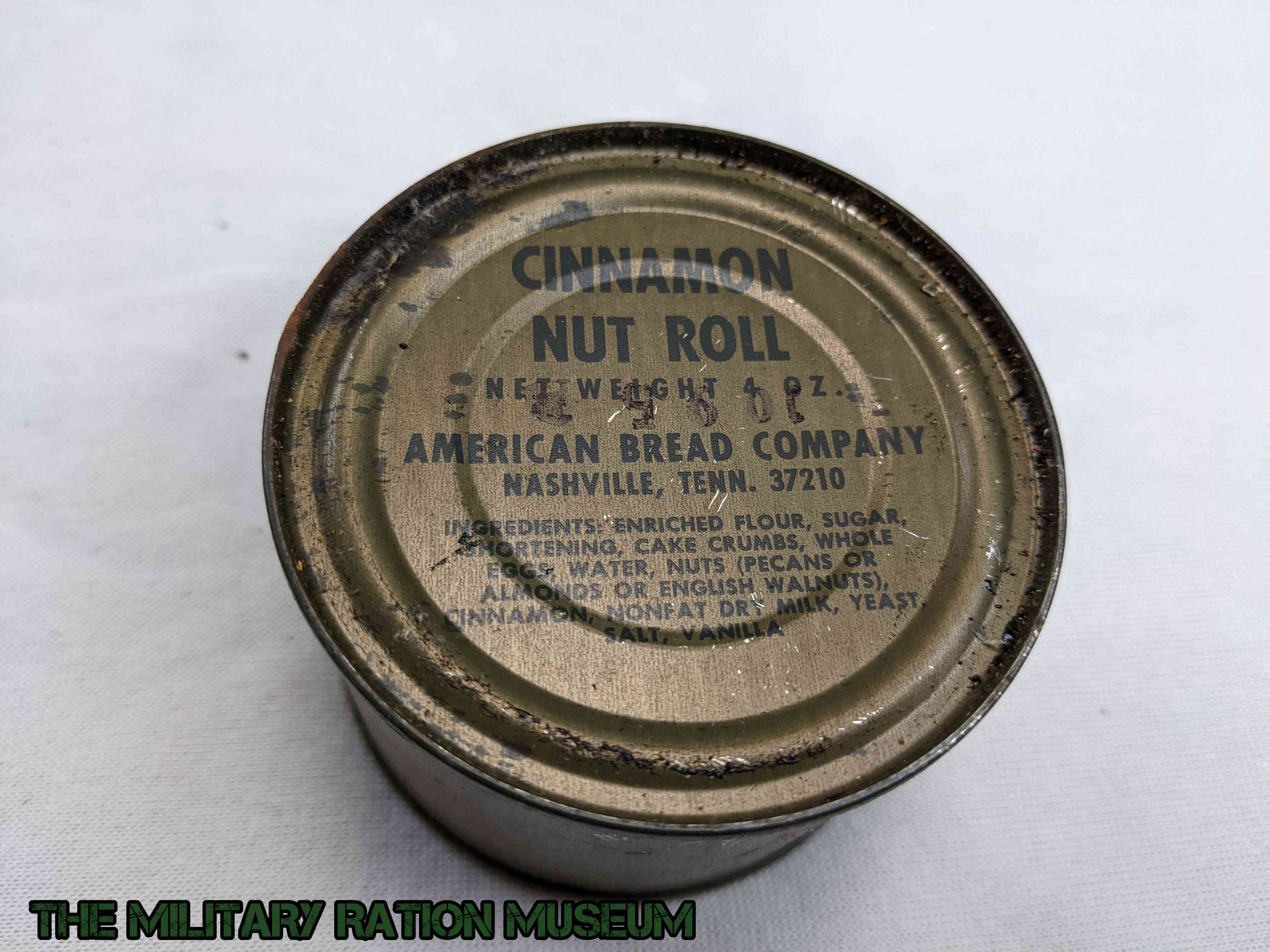 Cinnamon Nut Roll (American Bread Company) | The Military Ration Museum ...