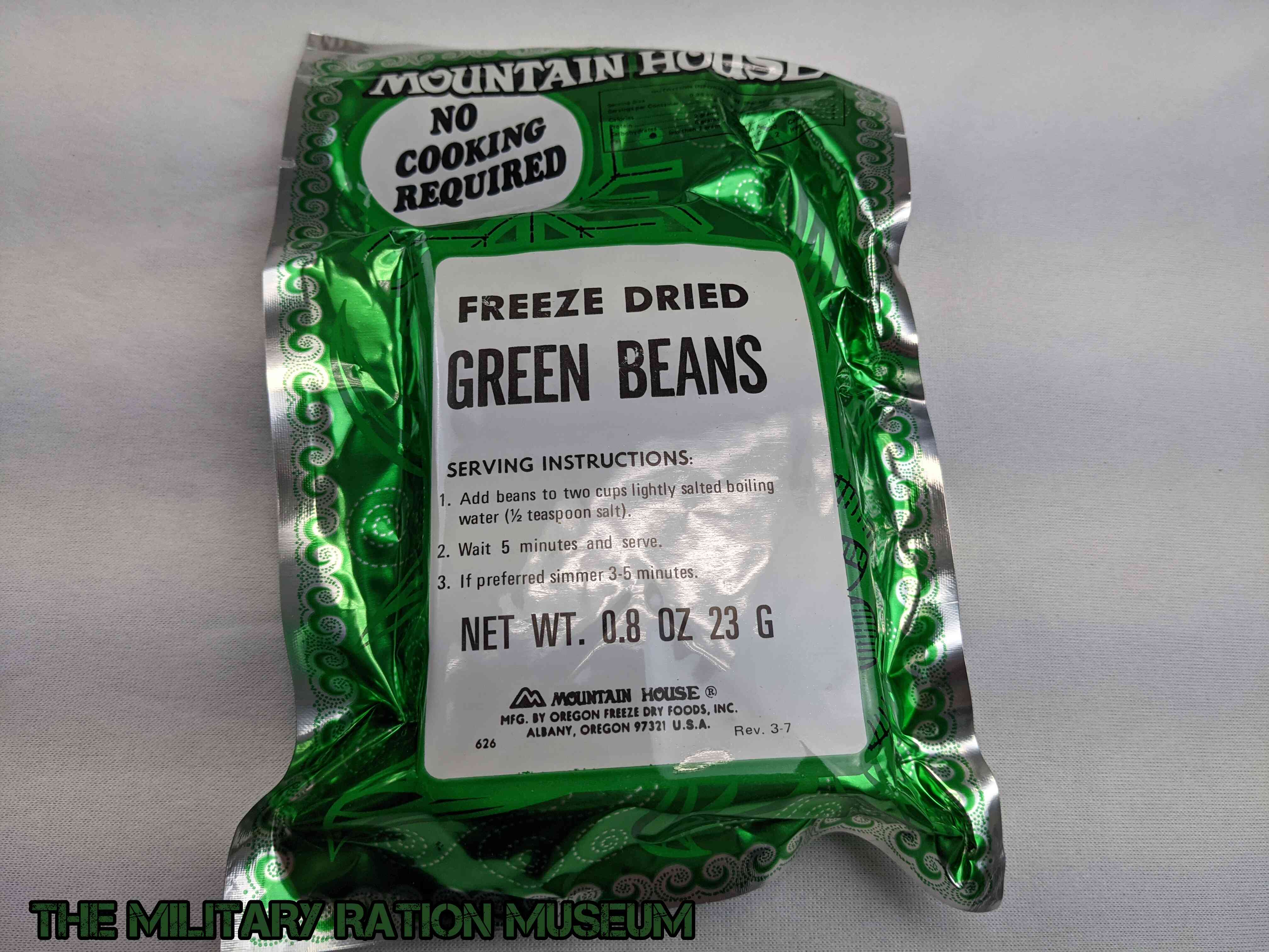 Mountain House - Green Beans (2 Packs) | The Military Ration Museum ...