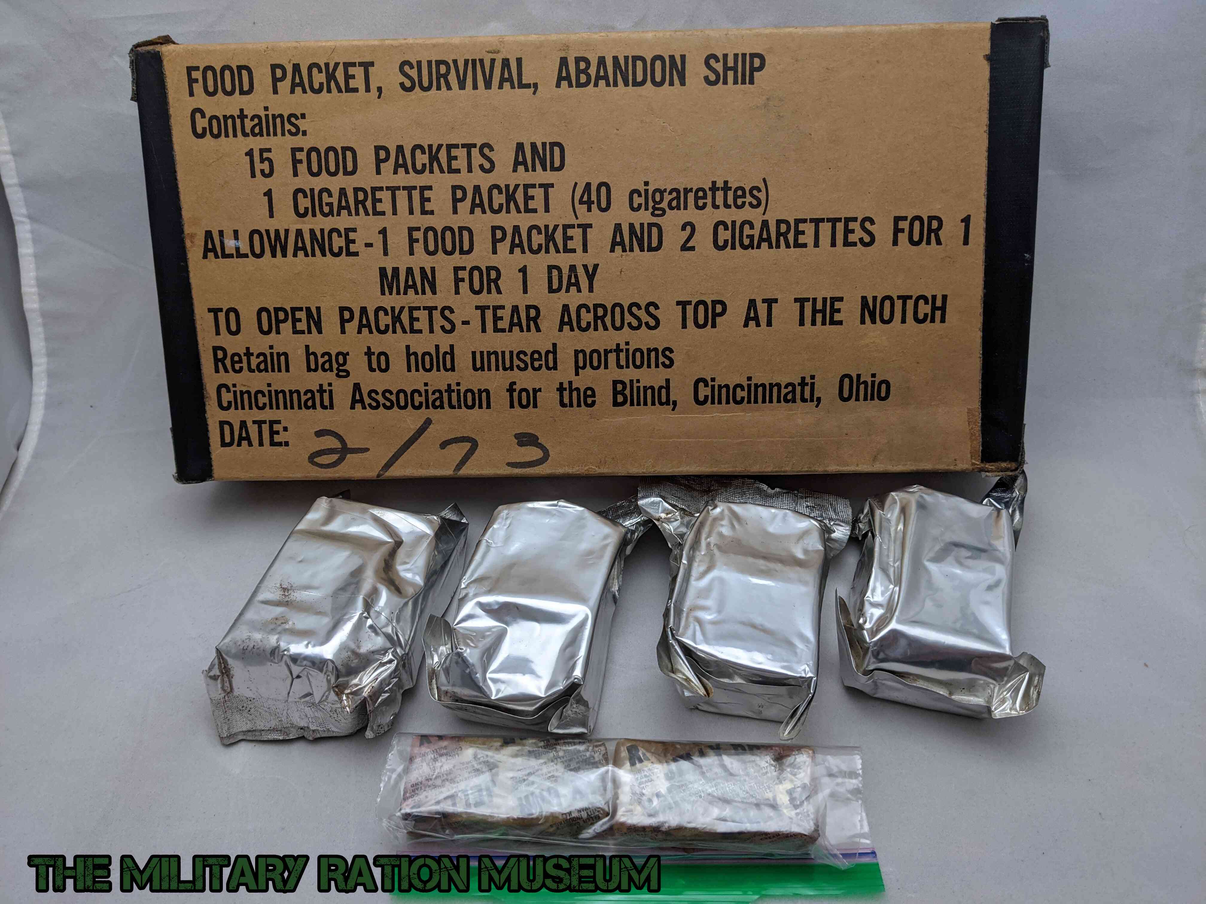 Food Packet, Survival, Abandon Ship (w/Partial Contents) | The Military ...