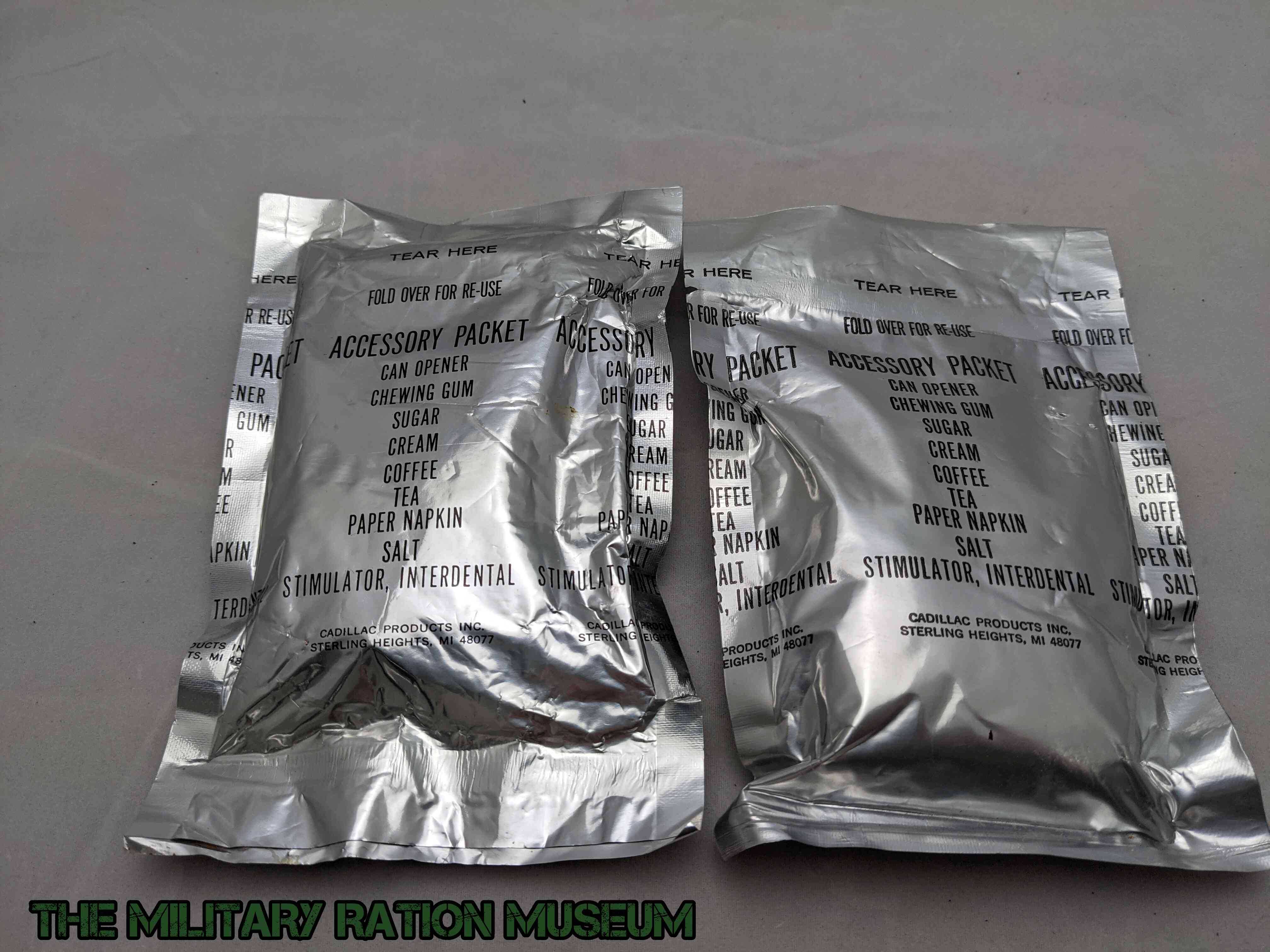 Acessory Packet, In Flight Style X2 | The Military Ration Museum Archives