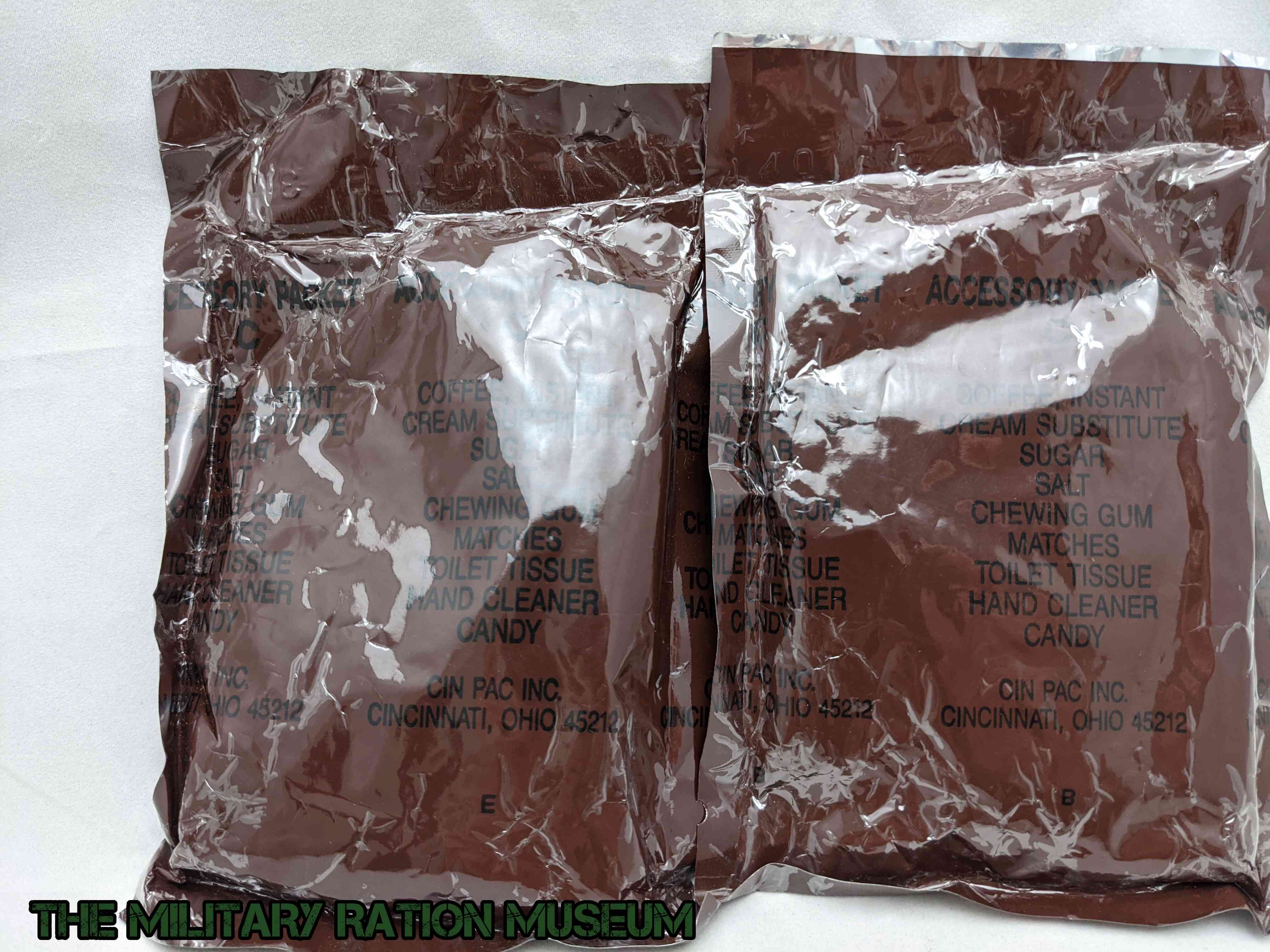 Accessory Packet, Early Square MRE Style X4 | The Military Ration ...