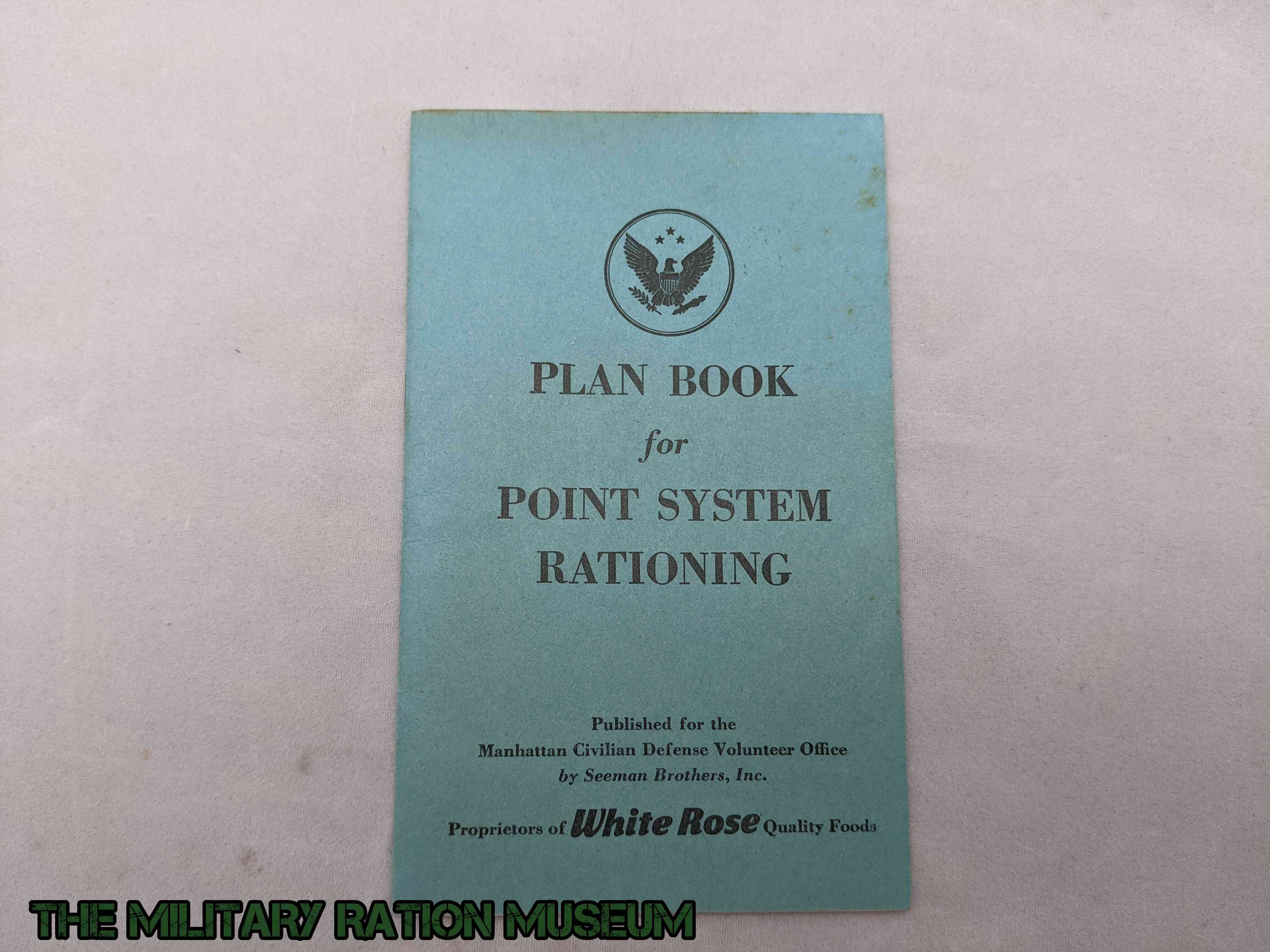Plan Book for Point Rationing System | The Military Ration Museum Archives