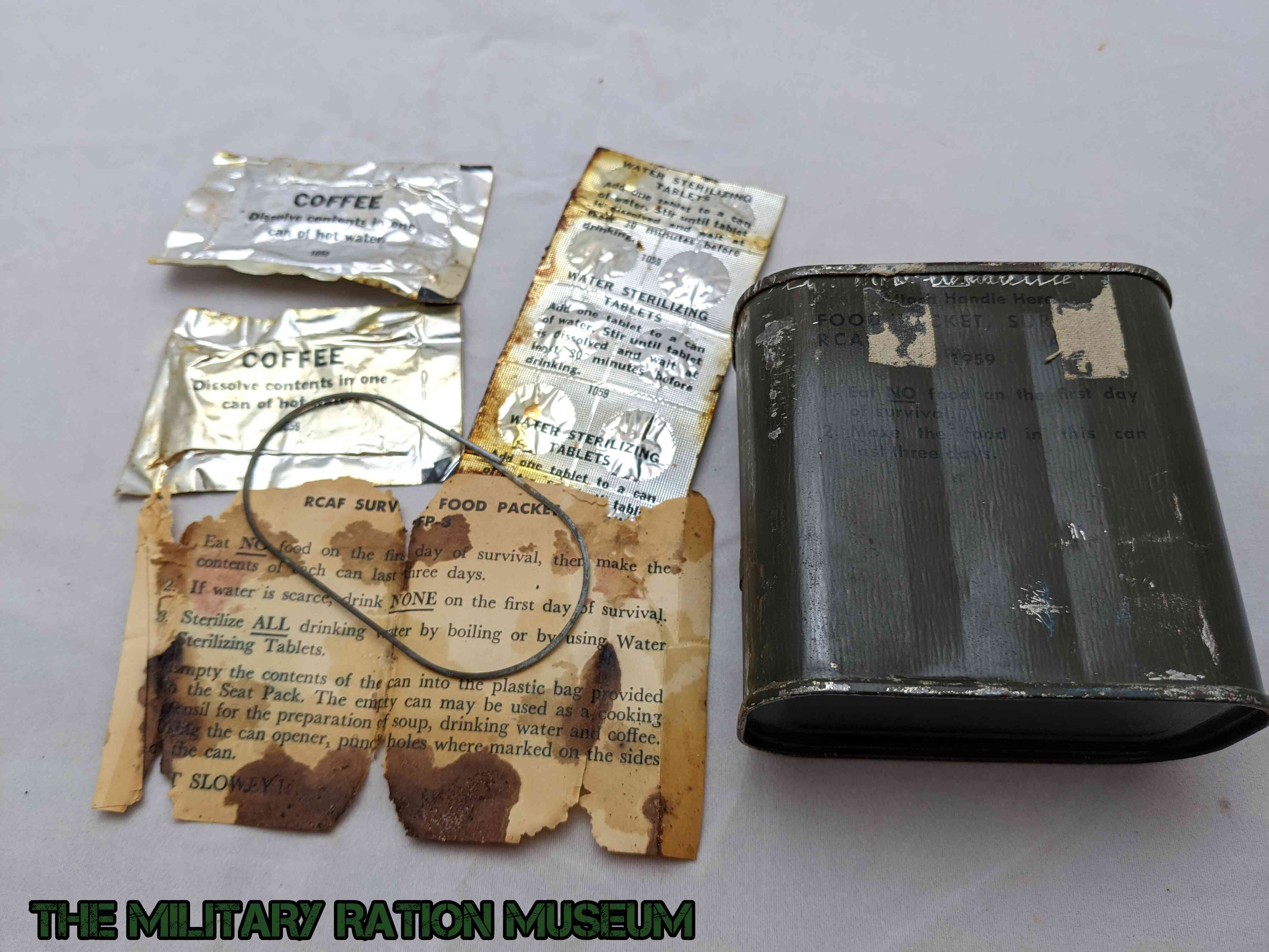 RCAF Food Packet, Survival (Partial Contents) | The Military Ration ...