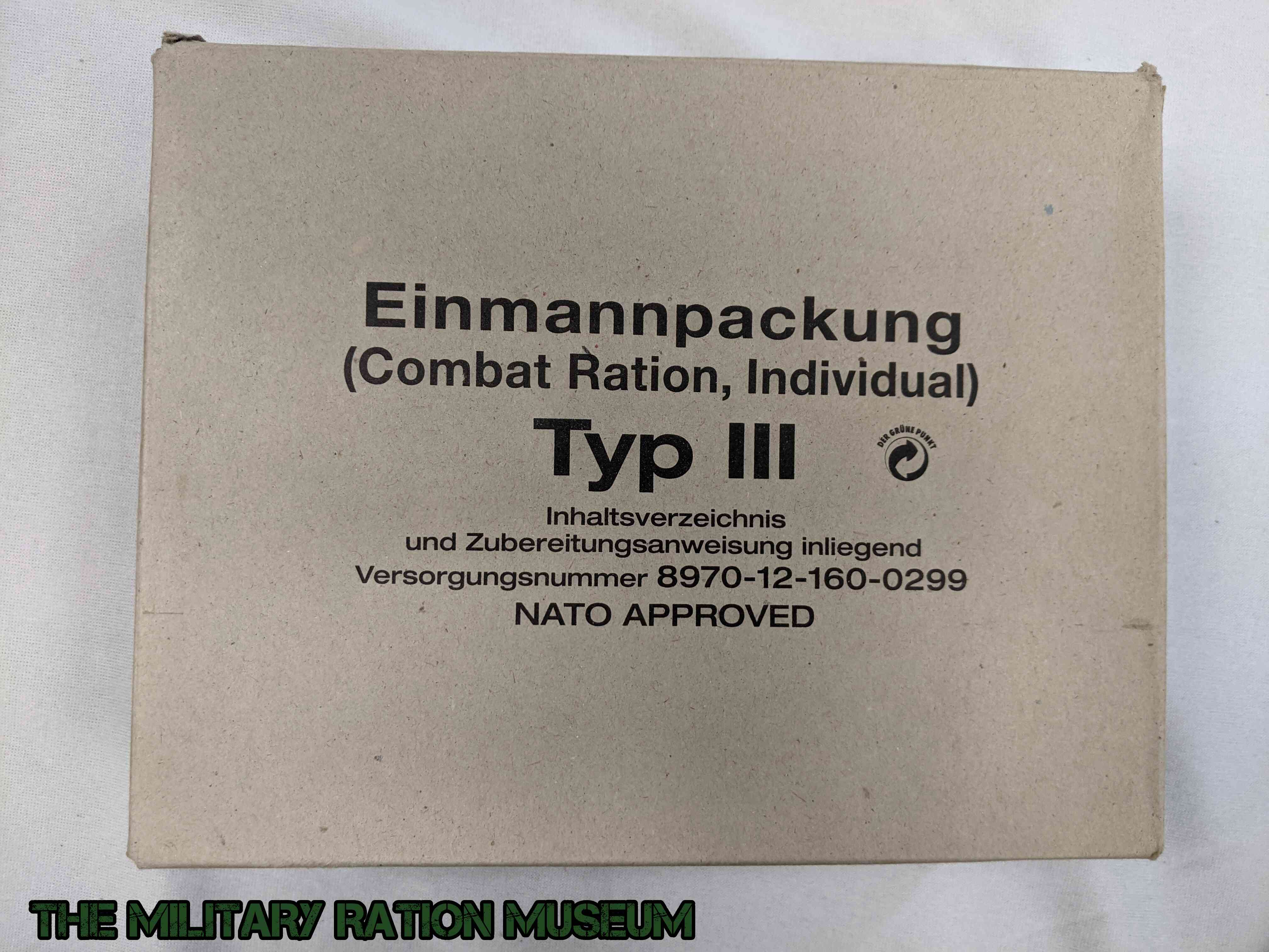 German Einmannpackung EPA 24HR Type III | The Military Ration Museum ...