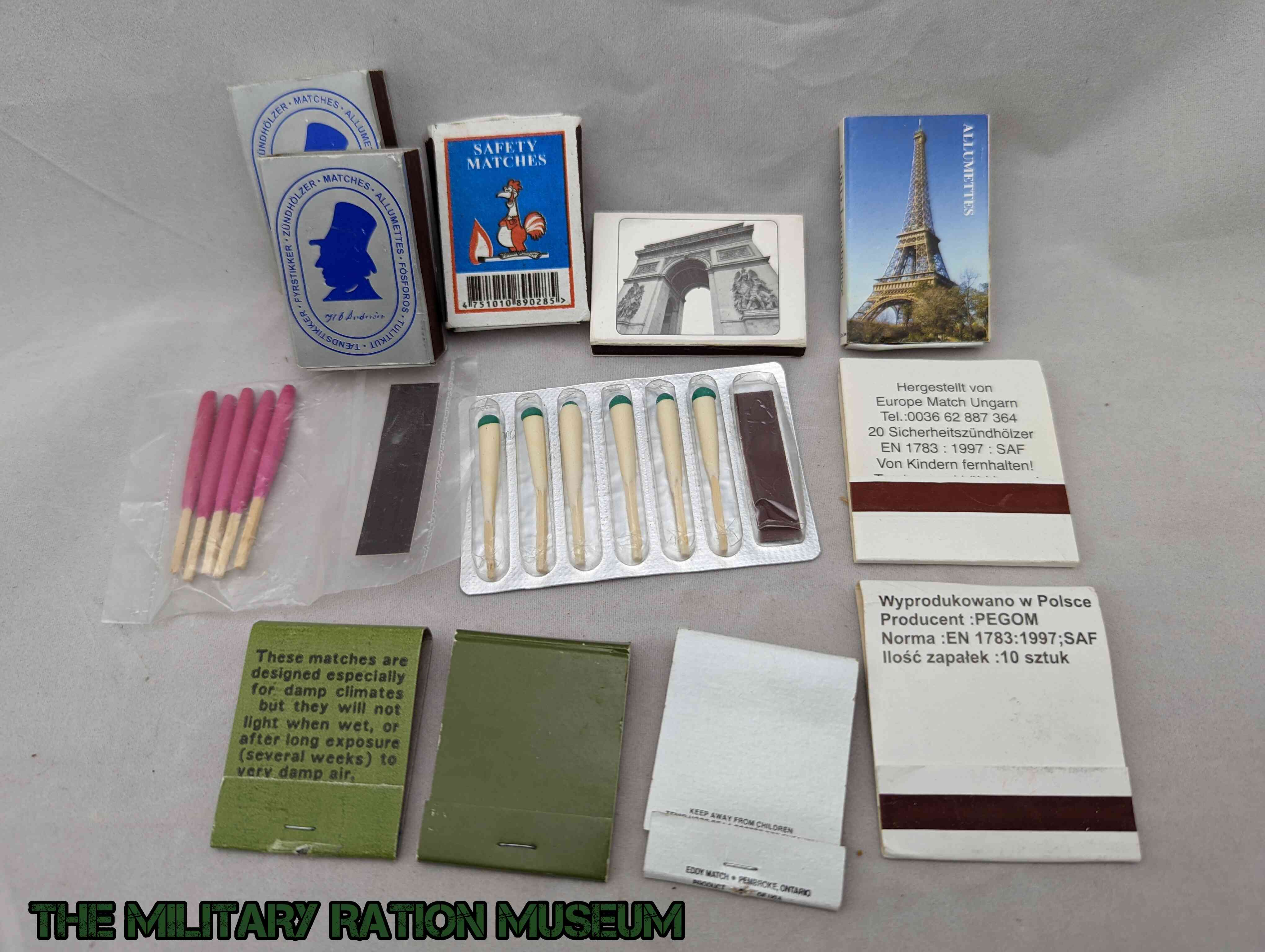 Miscellaneous Matches (Set 1) | The Military Ration Museum Archives