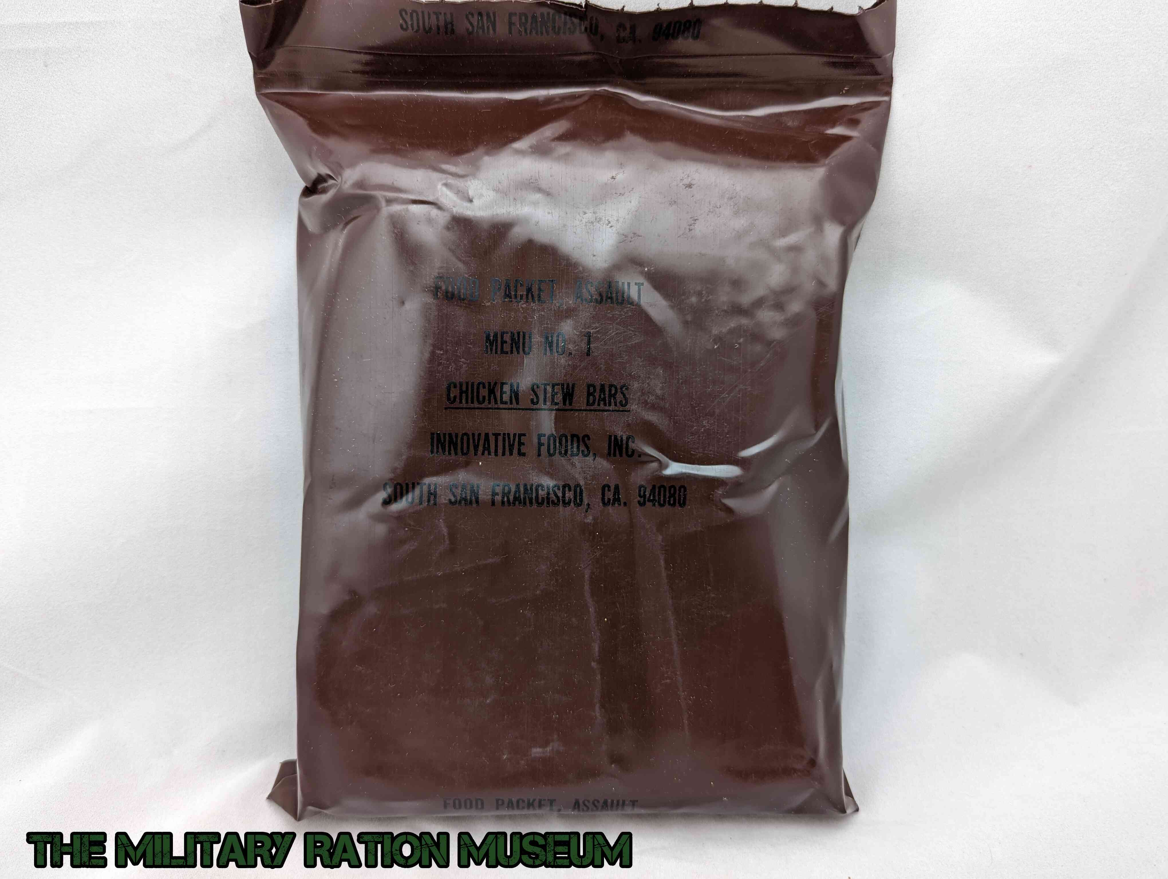 Food Packet, Assault - Menu 1 - Chicken Stew Bars | The Military Ration ...